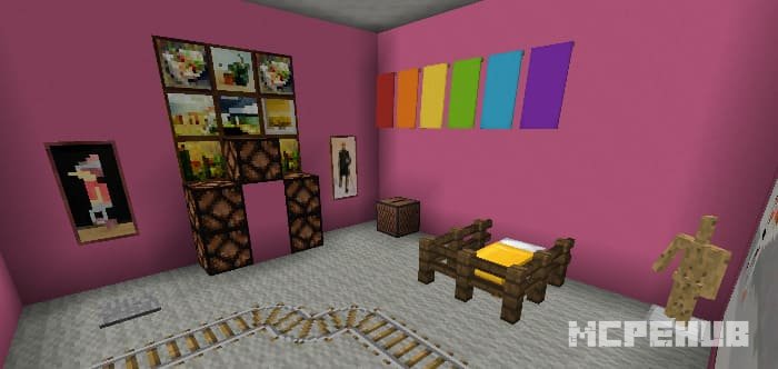 Карта Find The Button: Rooms Edition для Minecraft PE