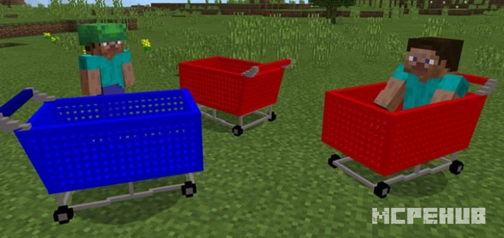 Мод Shopping Cart для Minecraft PE