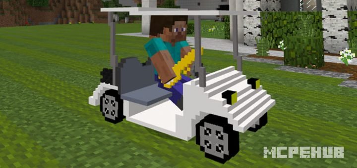 Мод Golf Buggy для Minecraft PE
