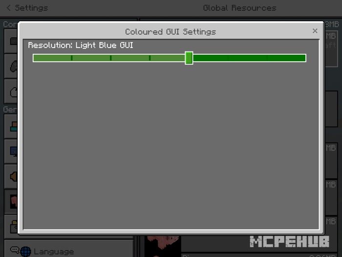 Текстуры Coloured GUI для Minecraft PE