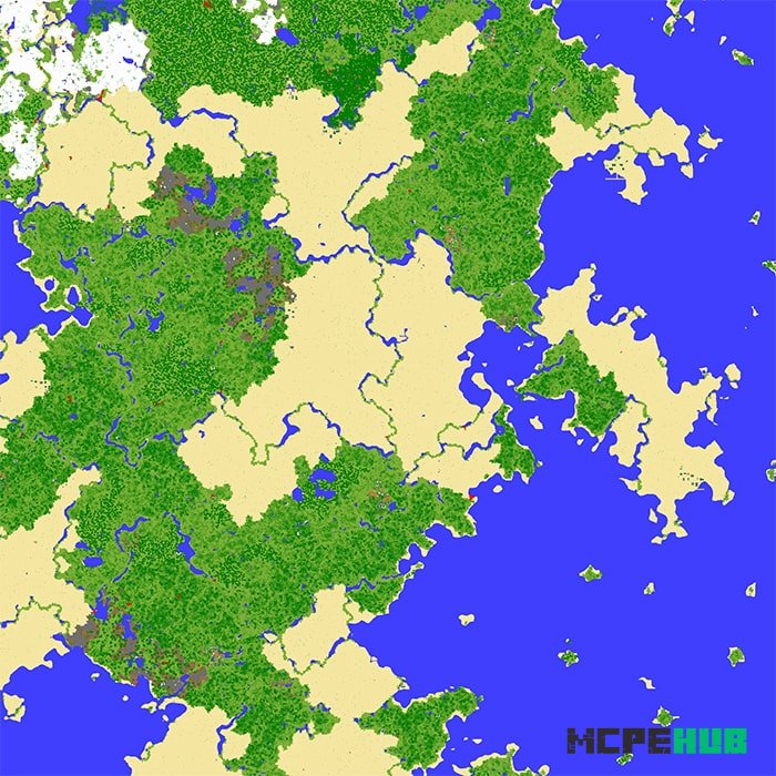 Карта Aphrodite Amplified World для Minecraft PE
