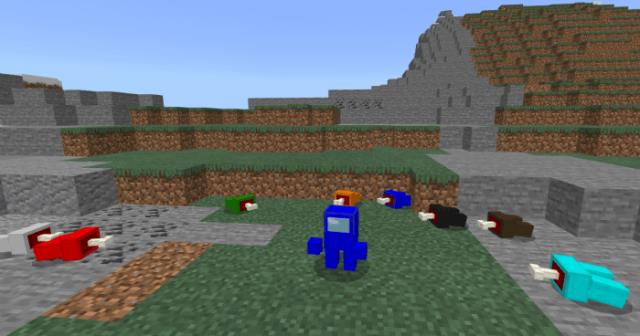 Мод Among Us для Minecraft